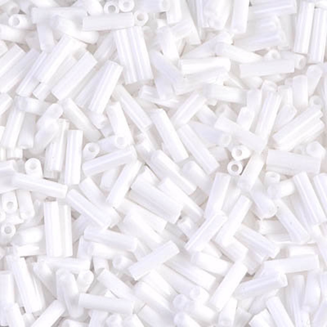 Bugle Bead BGL2-402 Miyuki Bugle Beads Size 6mm Opaque White - Etsy