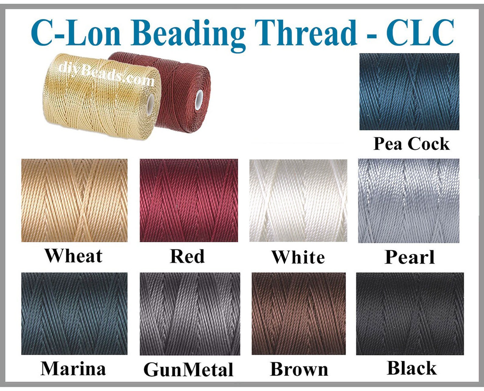 C-lon Nylon Beading Thread CLC Industry Size TEX 210 - Etsy