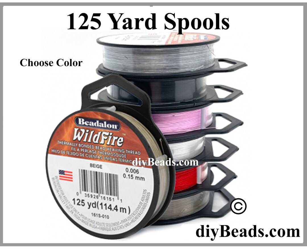 125 Yard WILDFIRE BEADING THREAD See All Colors .006 in - Etsy