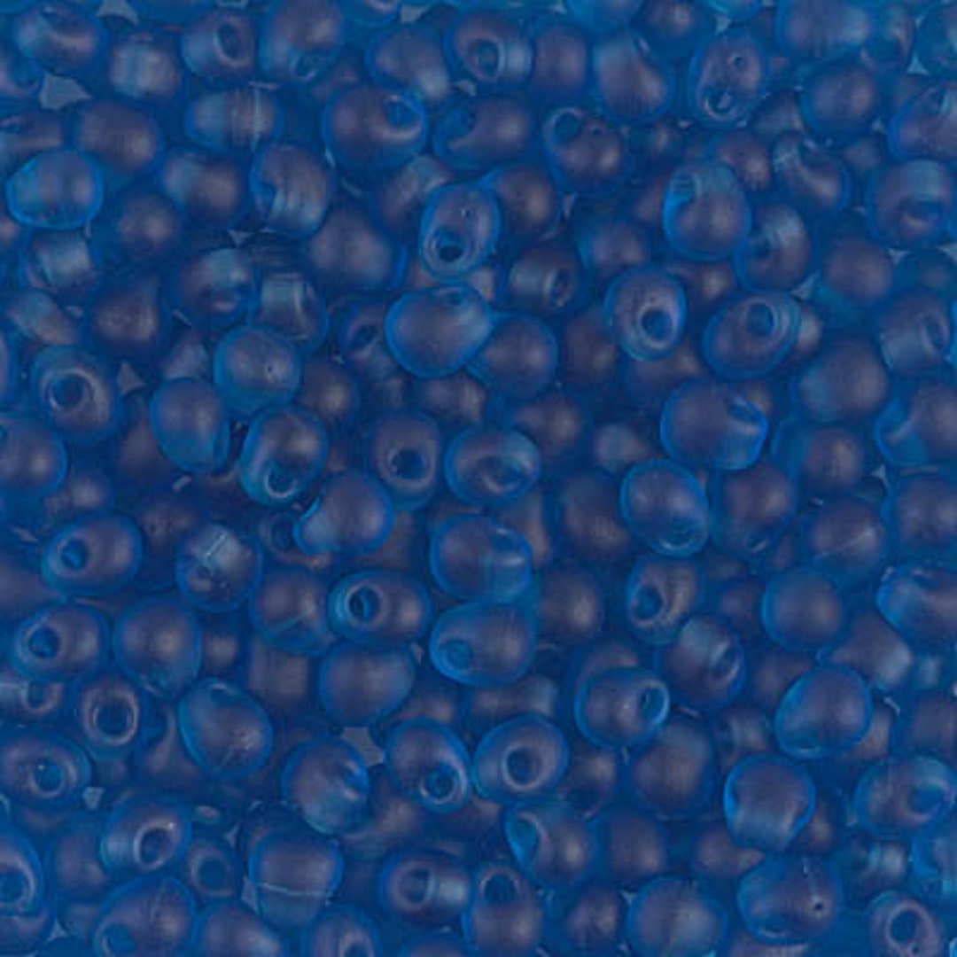 Drop Bead DP-149F Miyuki Drop Beads Size 3.4mm Matte Transparent Capri ...