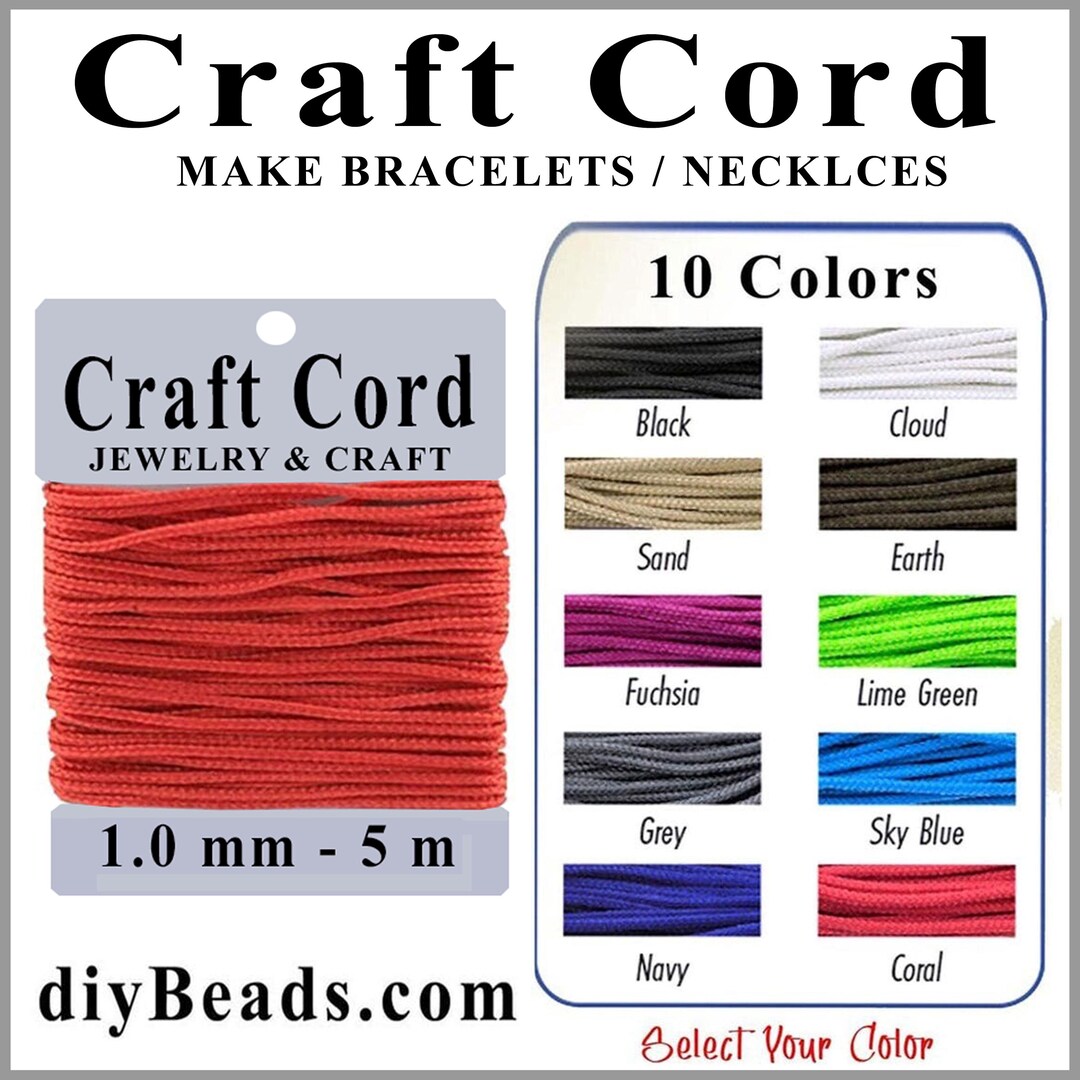 Braided Craft Cord 8 Strand, 1.0 Mm / .039 In, 100 Lb / 45.3 Kg, Break ...