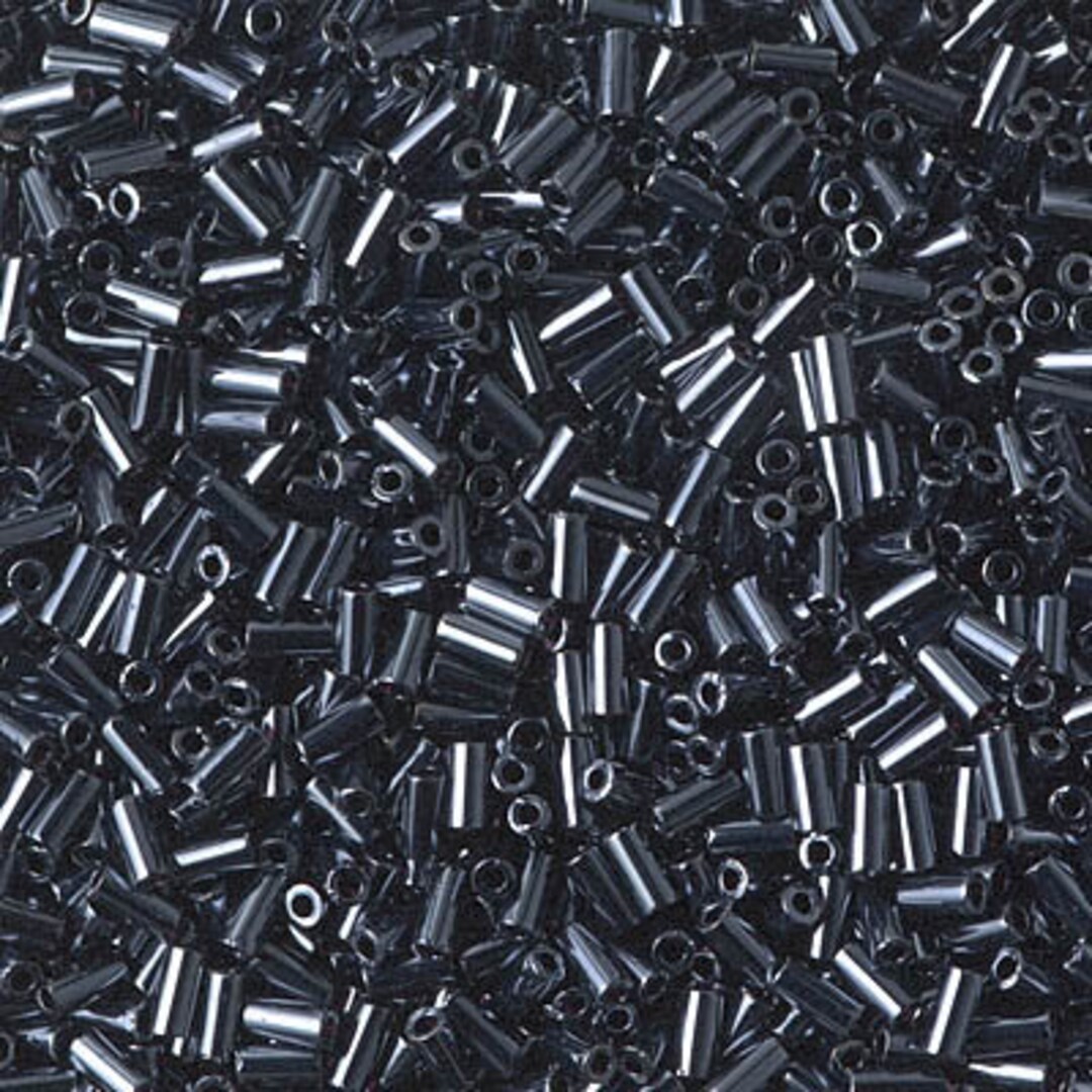 Bugle Bead BGL1-451 Miyuki Bugle Beads 3mm Gunmetal 8.5 Grams Diy Beads ...