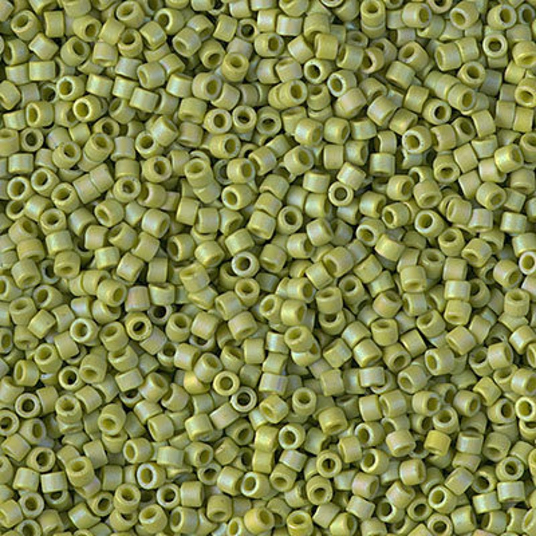 DB2309 Matte Opaque Glazed Seaweed AB 11/0 Miyuki Delica Beads Sold 7.6 ...