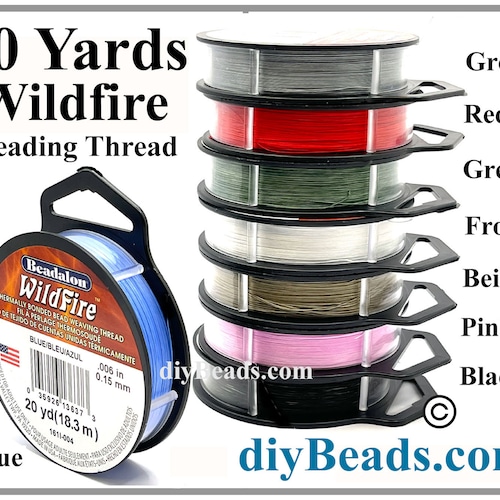 Beadalon Wildfire® Thread Thermally Bonded Bead Weaving - Etsy