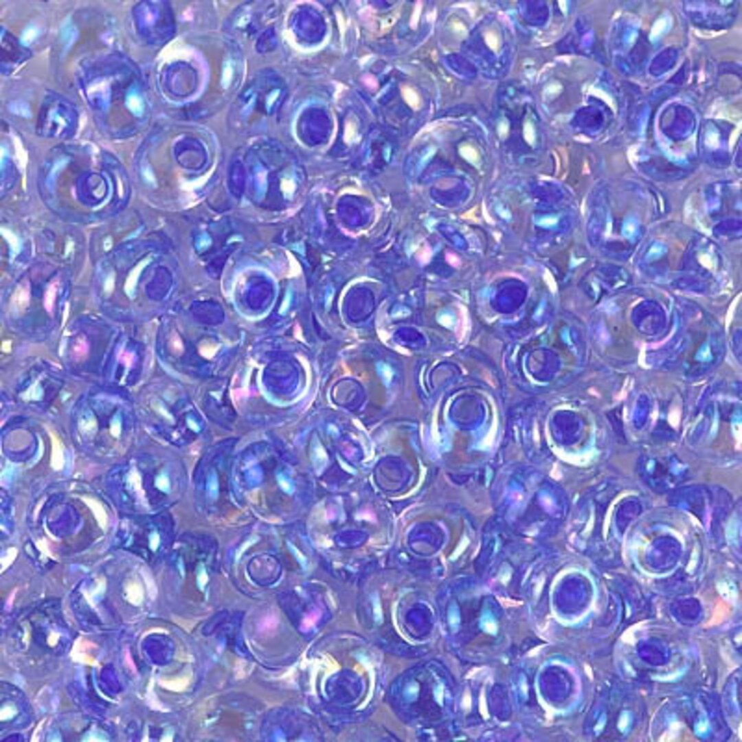 Magatama Bead MA4-2150 Miyuki Magatama Beads 4mm Violet Lined Crystal ...