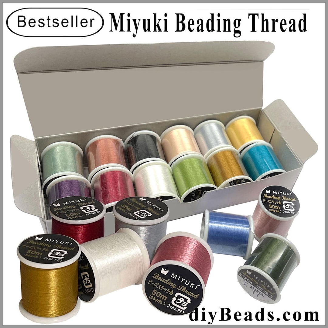 Miyuki Beading Thread Pre-waxed Size b Beading Thread 50m 55 Yards ...