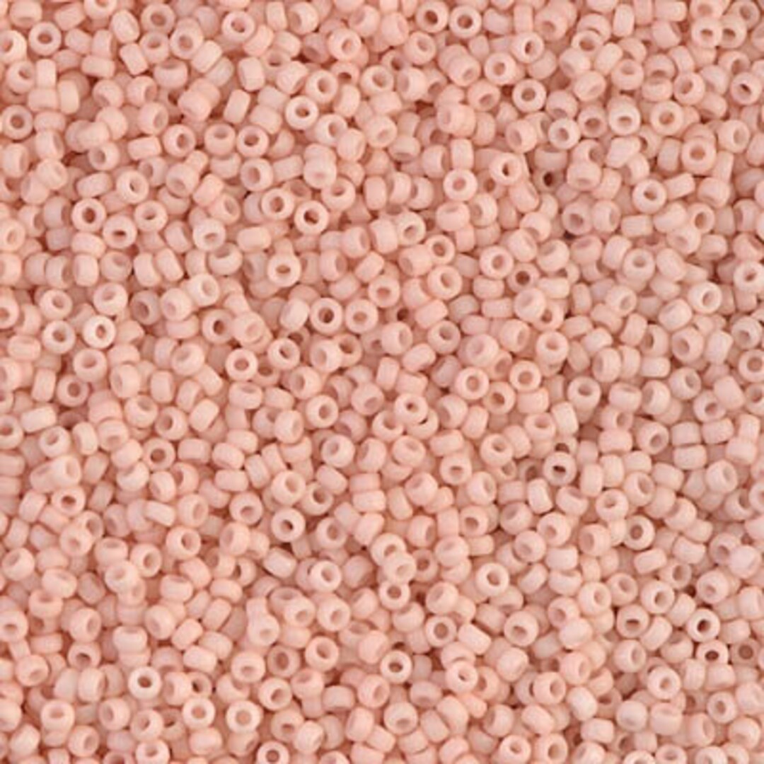 Seed Bead 15-2023 Miyuki Seed Beads Size 15/0 Matte Opaque Blush Sold ...