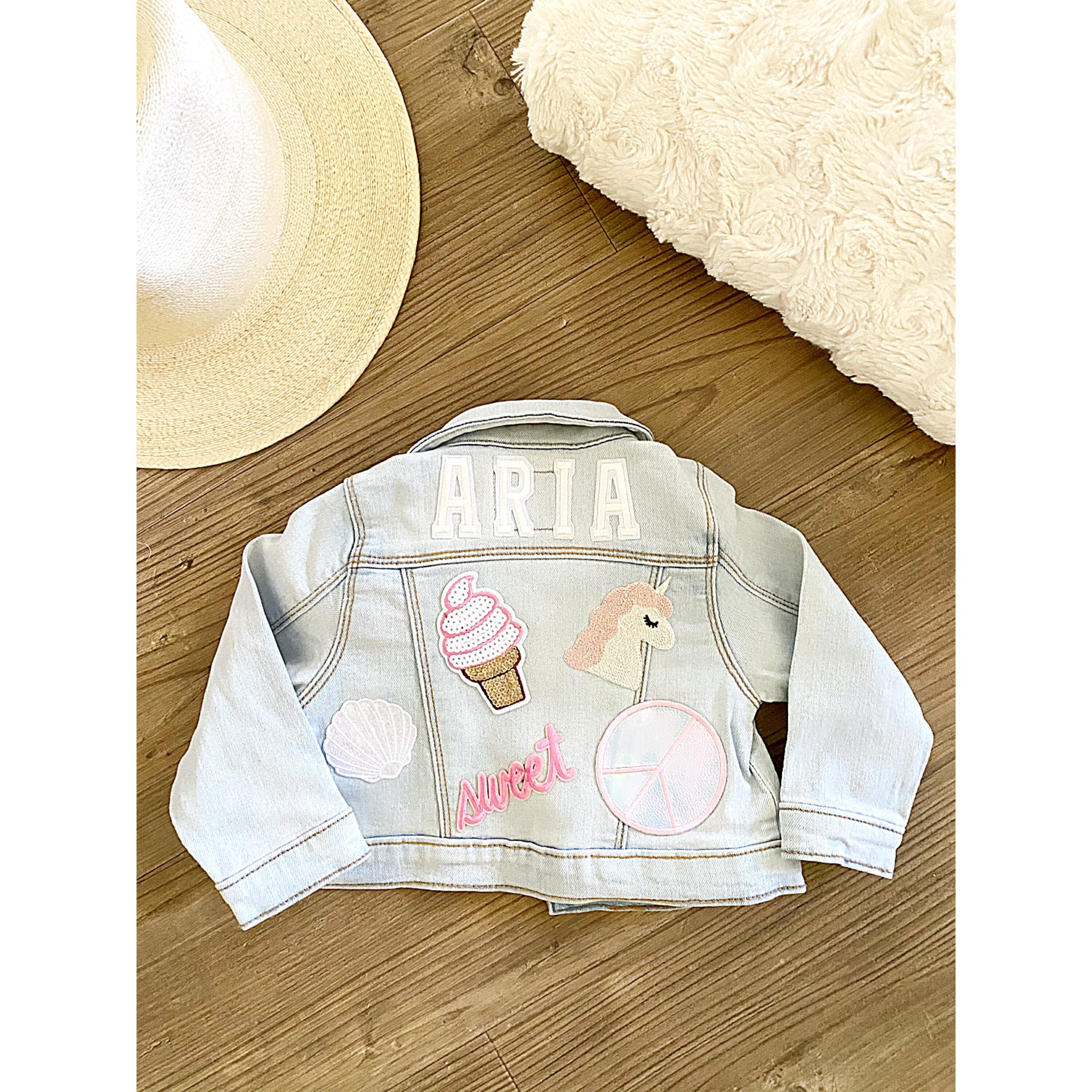 Personalized Baby Denim Jacket / Boho Baby Jacket / Baby Girl Jacket ...