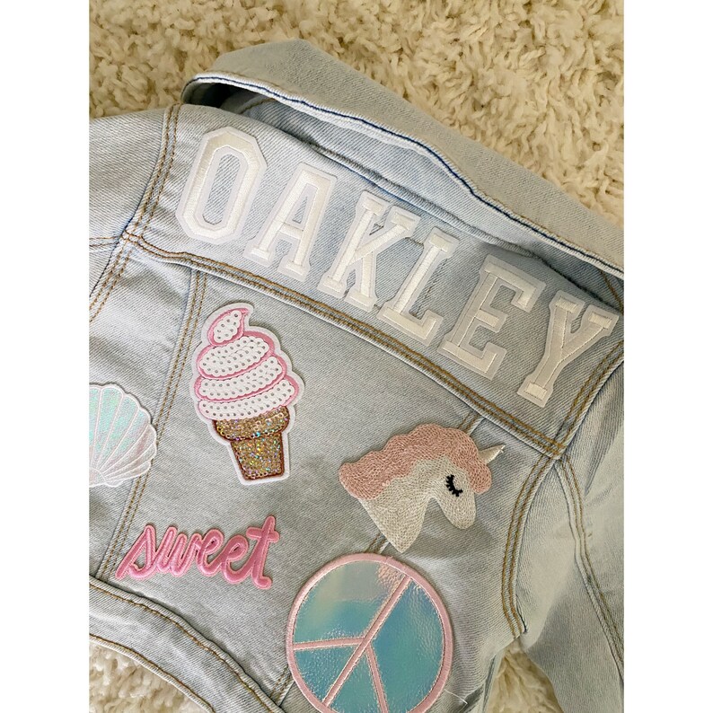 Personalized Baby Denim Jacket / Boho Baby Jacket / Baby Girl Jacket ...