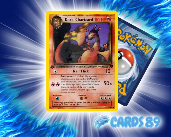 Pokemon Dark Charizard Card