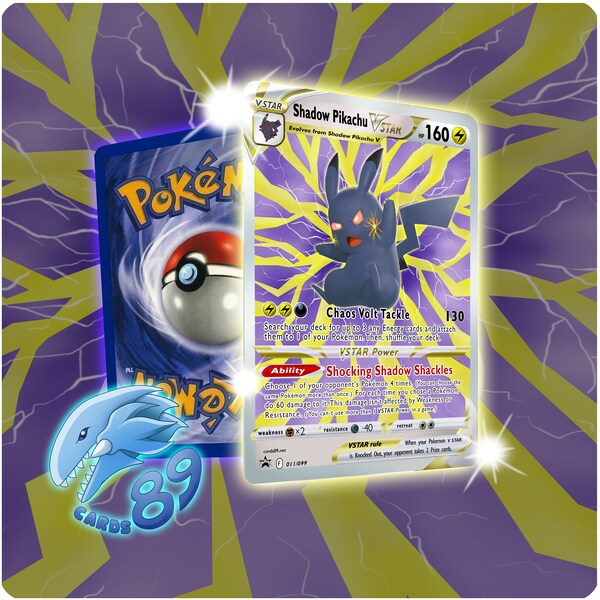 Shadow Pikachu Custom Card - Etsy