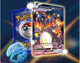 Shiny Charizard Vmax Poke Custom Card - Etsy