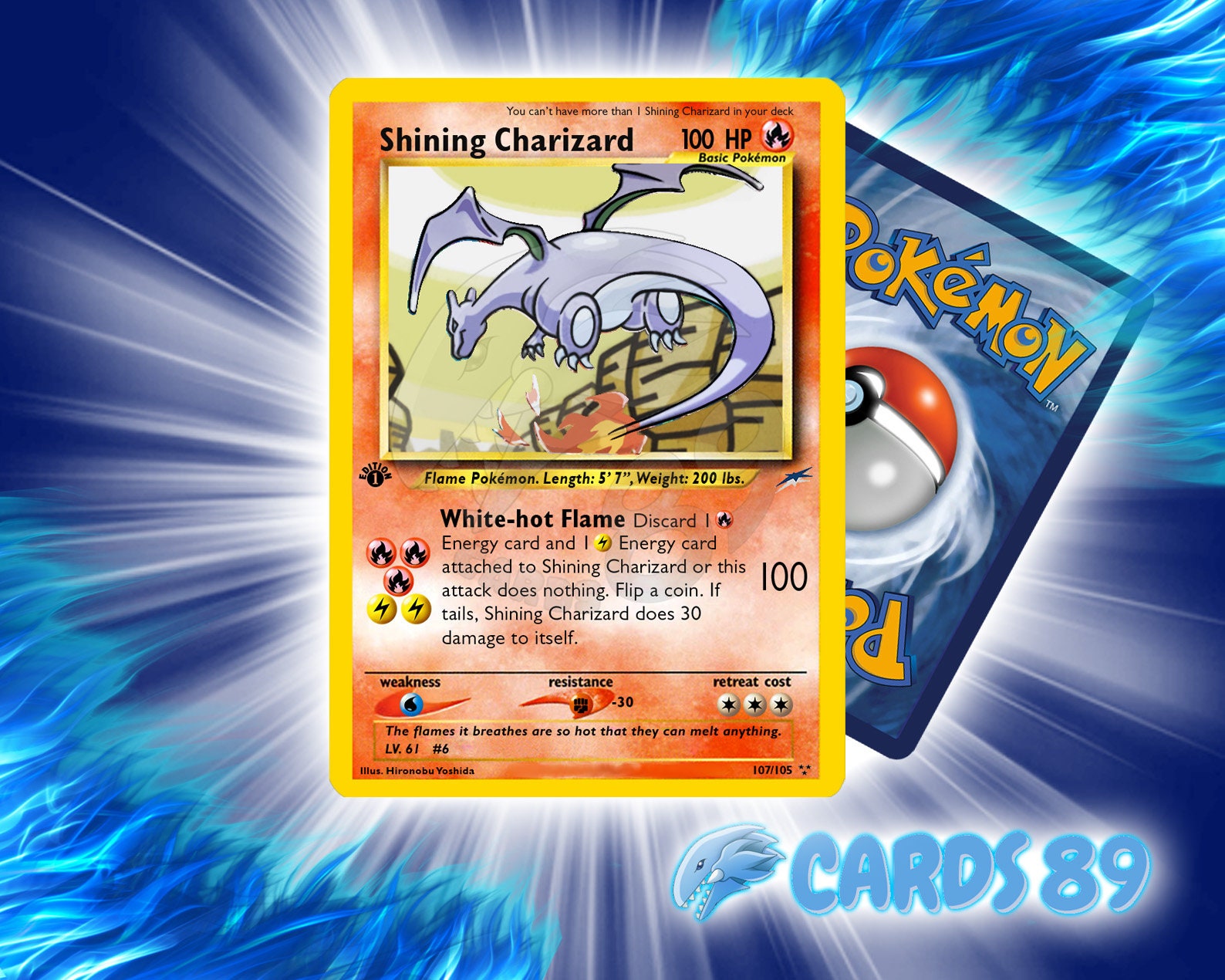 Pokemon Shiny Charizard Card