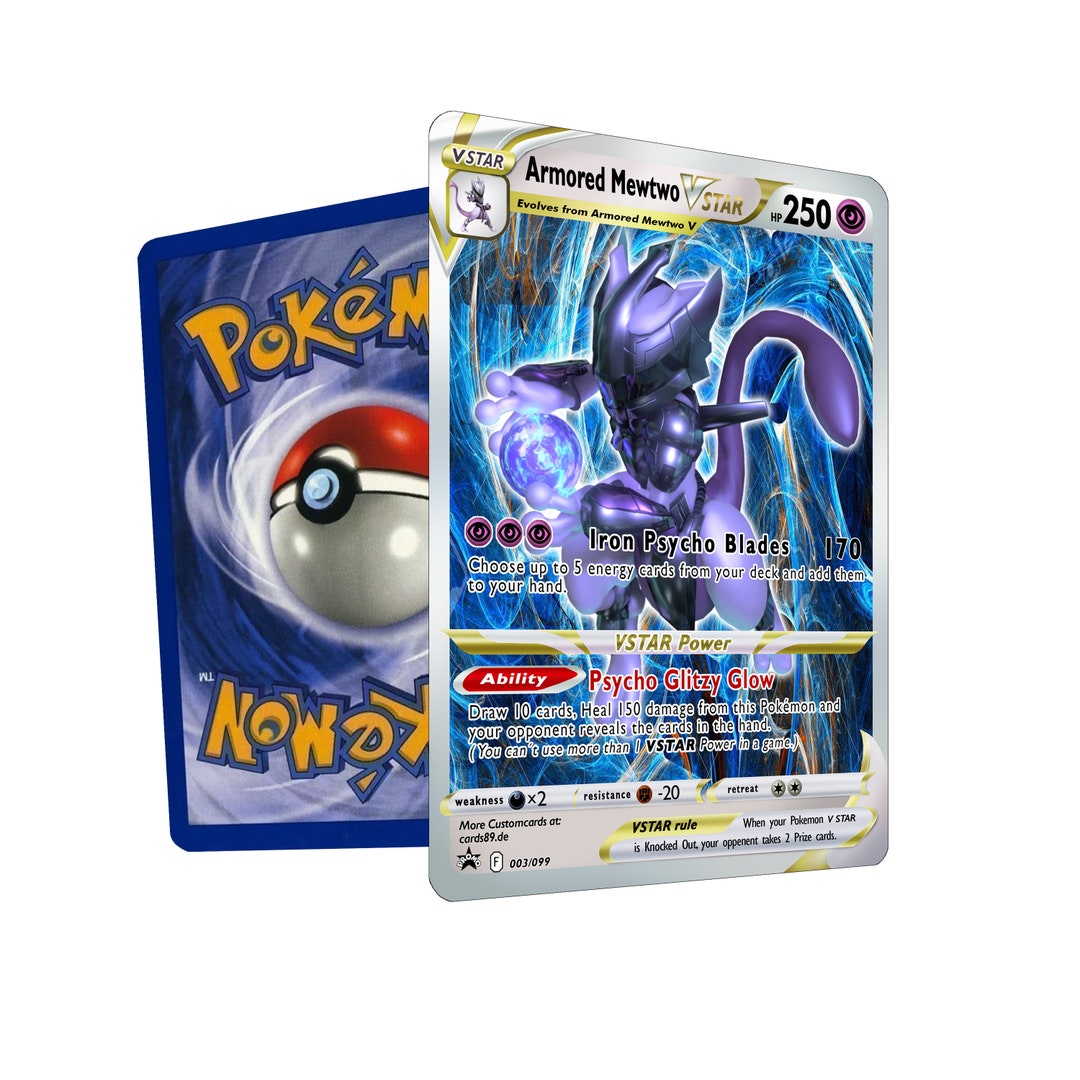 Armored Mewtwo V Star Full Art Custom Made - Etsy.de