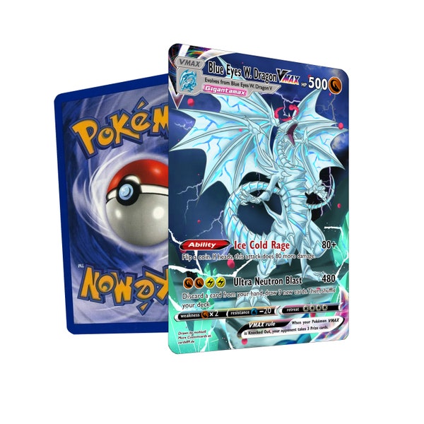 Charizard Blue Eyes White Dragon - Etsy
