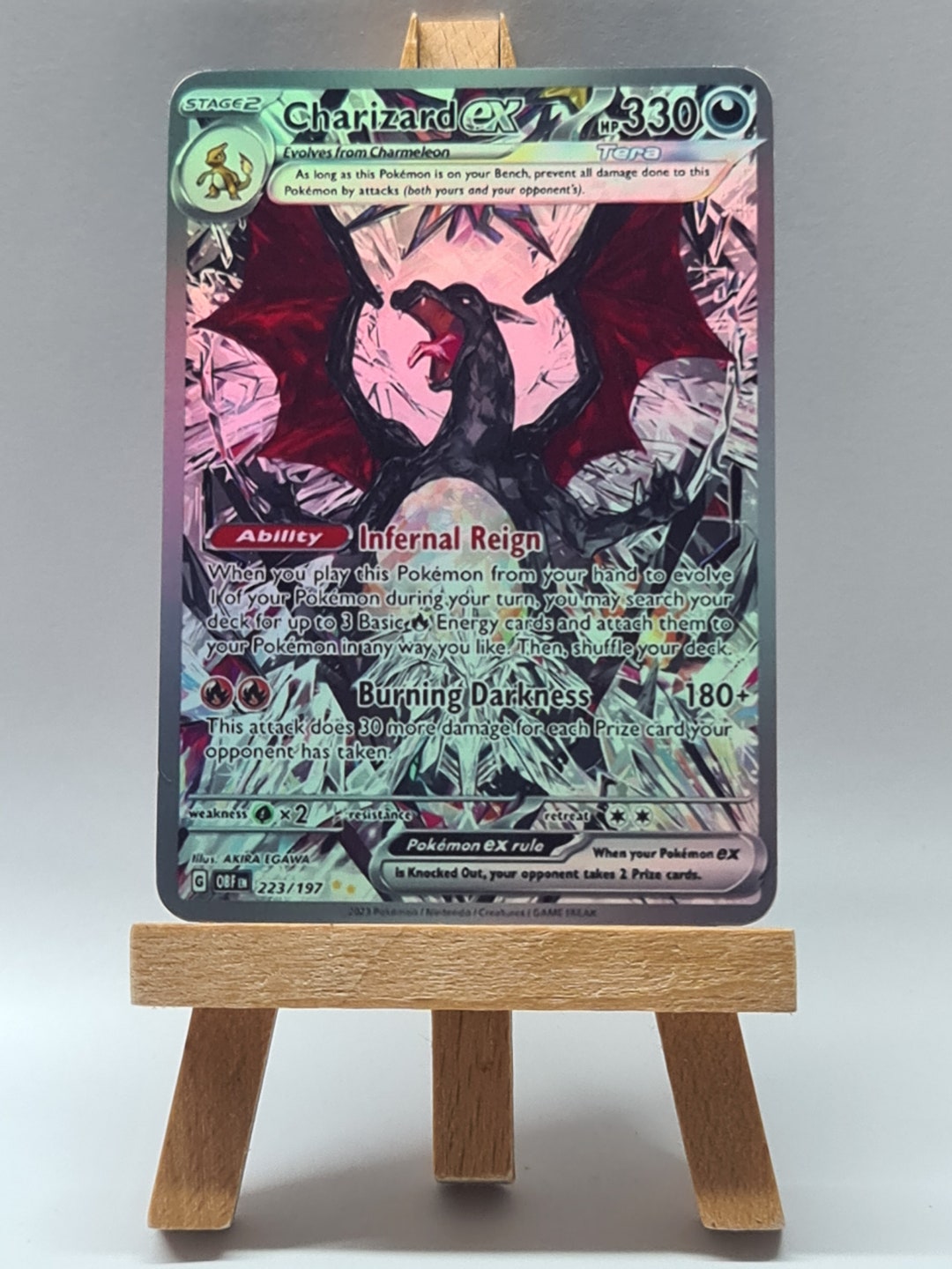 Holo Shining Charizard Charizard Pokemon Tera Card Proxy EN - Etsy