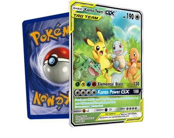 Charizard and Pikachu Tag Team Card - Etsy Ireland