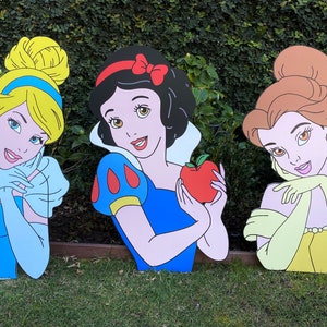 Princess Bust Table Top Decor, Princess Bust Cutouts, Princess Party ...