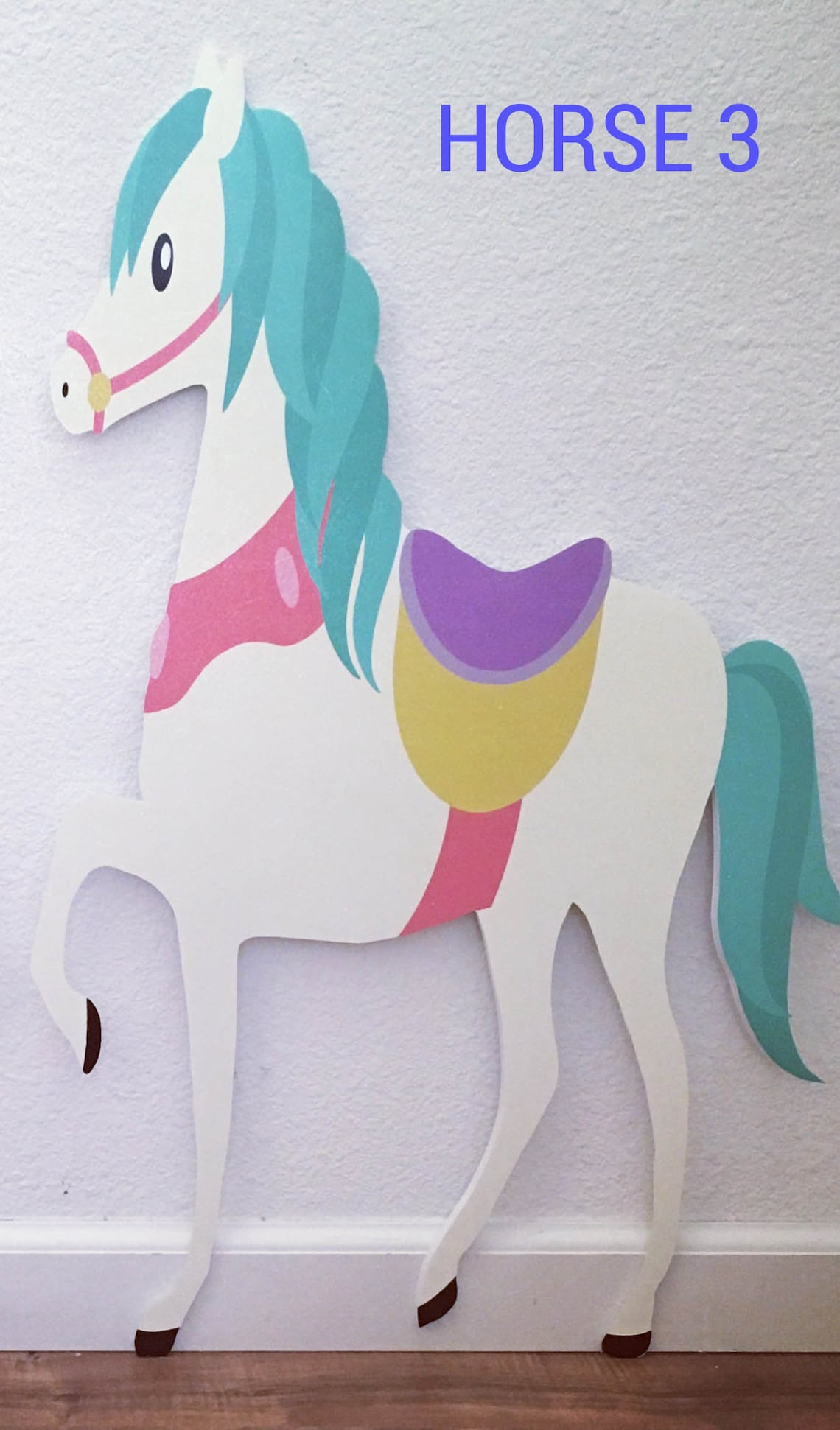 1 ONE 2.5 ft 30 inch Carousel Horse cutout prop standee. | Etsy