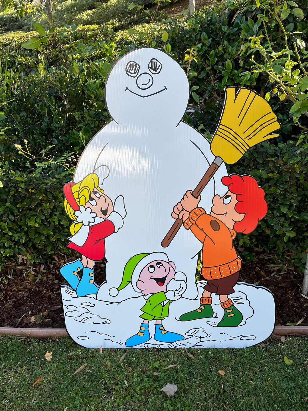 Frosty Snowman Prop - Snowman Decor - Holiday Yard Decor - Etsy