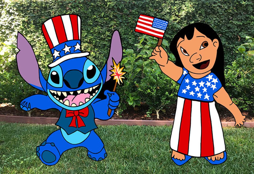 4th of July Props 4th of July Lilo and Stitch 4th of July Character ...