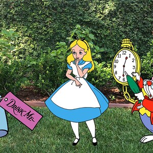 One (1) Alice Wonderland Character Prop - Rabbit Hole - Queen of Hearts ...