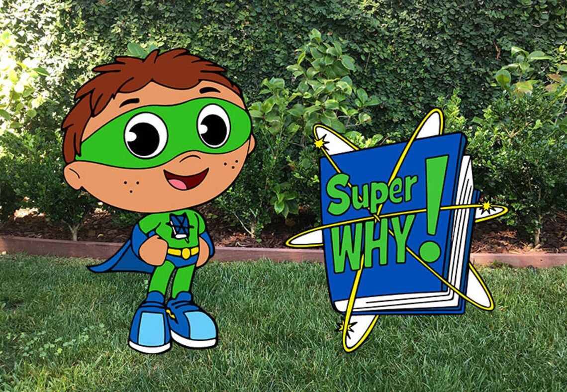 Super Why Party Super Why Props Whyatt Party - Etsy UK