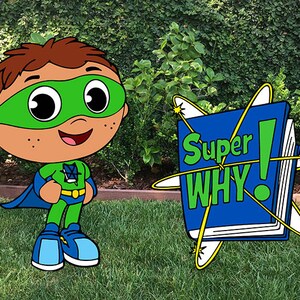 Super Why Party - Super Why Props - Whyatt Party - Etsy