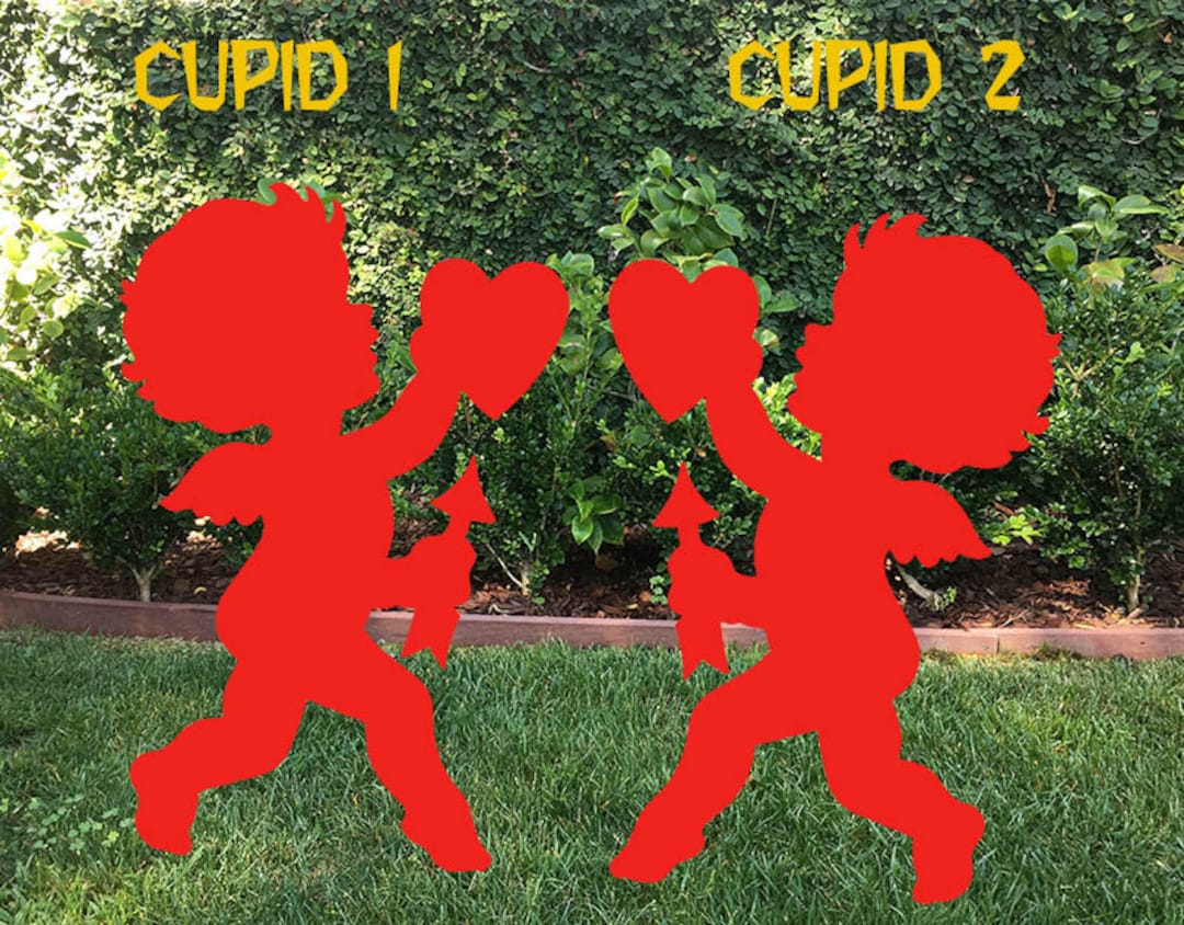 ONE (1) Cupid Valentine Prop - One (1) Valentine Yard Art - One (1 ...
