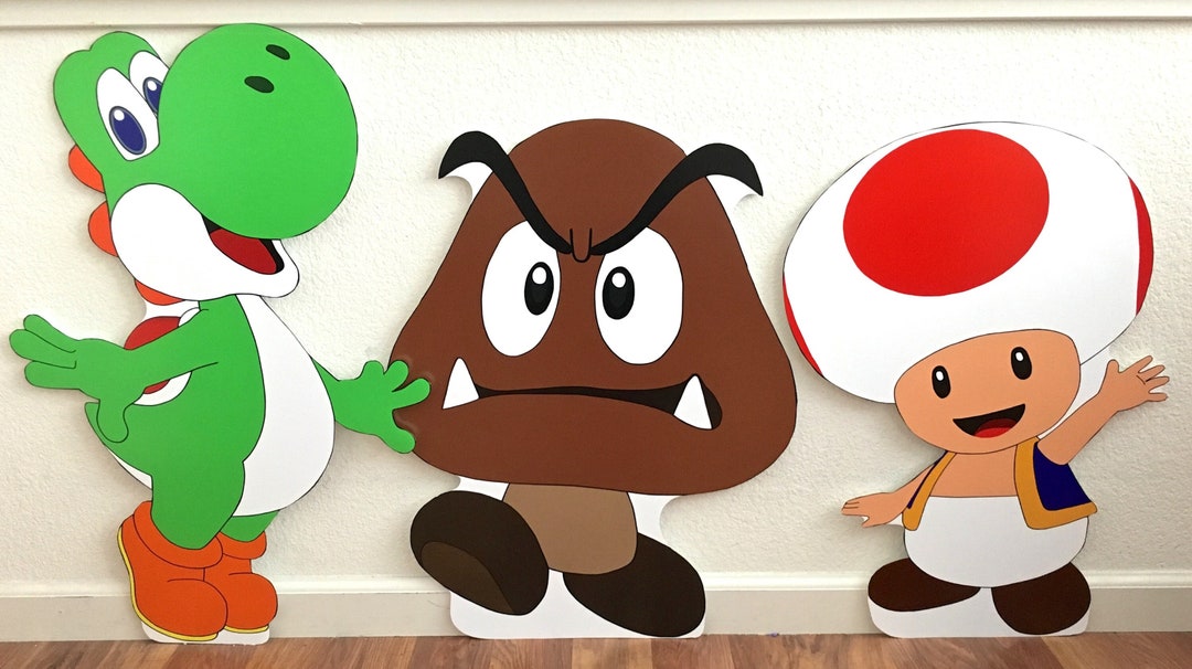 ONE 2.5 Foot (30 Inch) Super Mario Bro. Character Cutout Wall/lawn ...