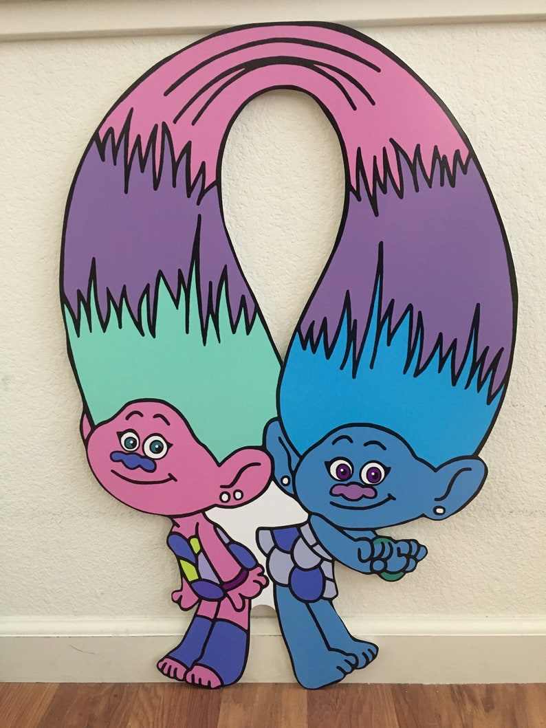 1 ONE 2.5 foot 30 inches Troll cutout standee prop any | Etsy