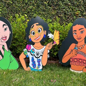 Princess Bust Table Top Decor, Princess Bust Cutouts, Princess Party ...