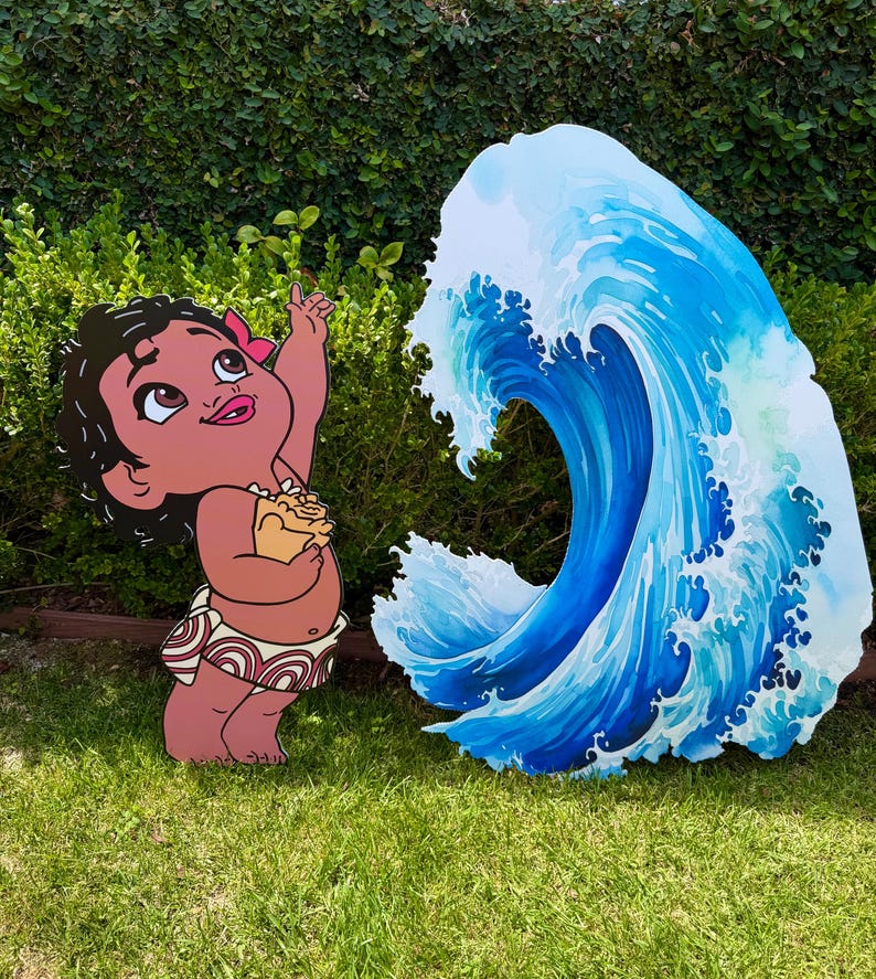 Baby Moana, Baby Moana With Wave Prop, Moana Theme Event - Etsy