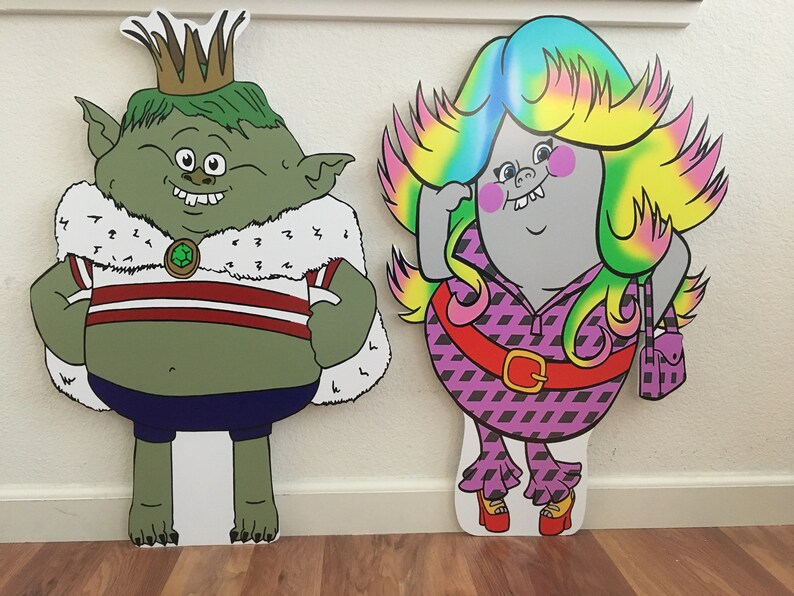 1 ONE 2.5 foot 30 inches Troll cutout standee prop any | Etsy