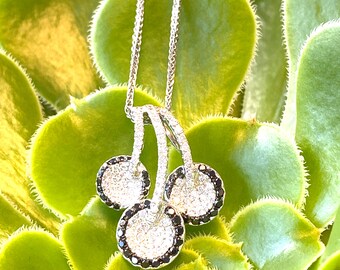 Cherry Diamond Necklace - Etsy