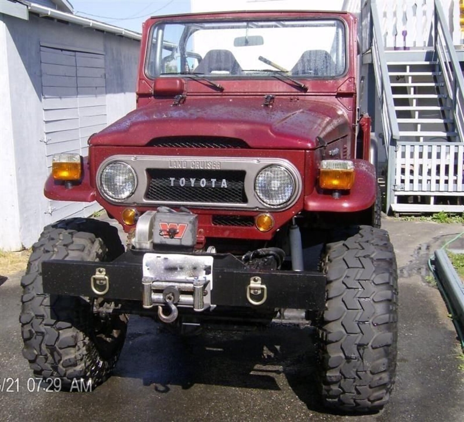 FJ60 FJ55 FJ40 Headlight Cover Stone Guards CHROME With Mounting Tabs ...
