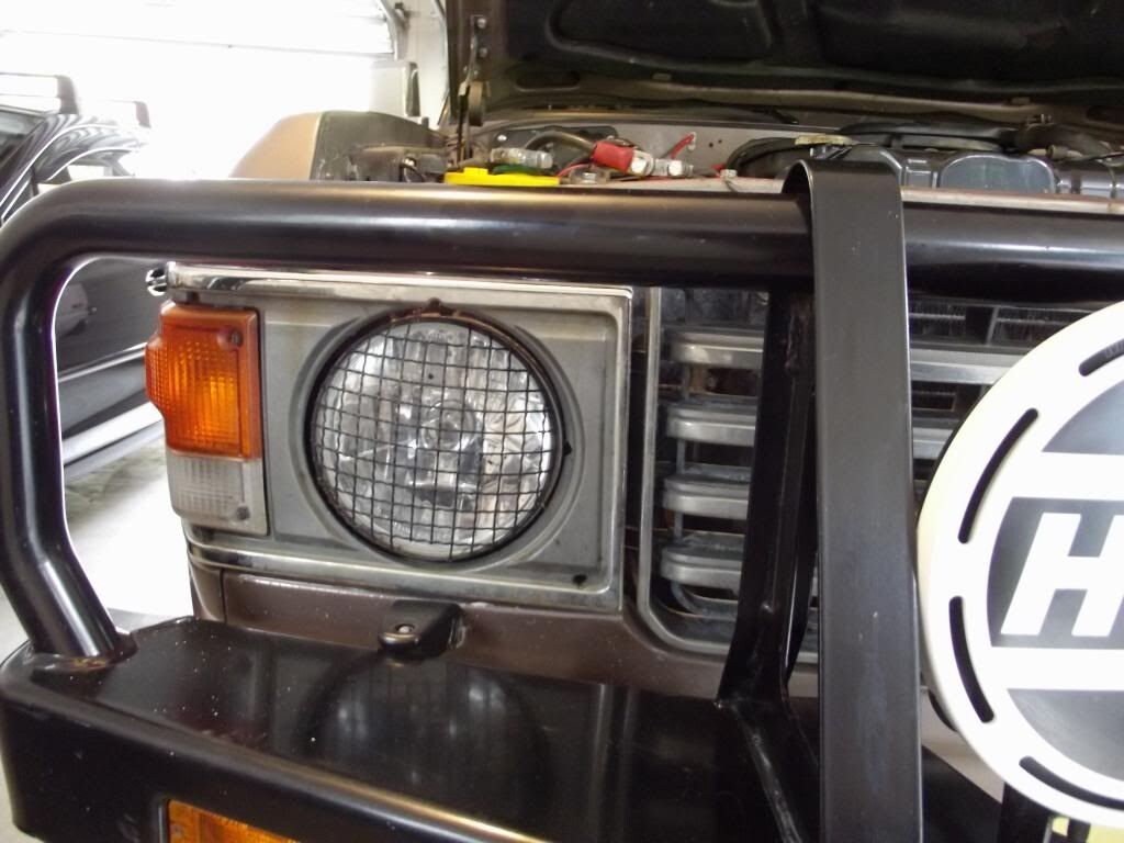 FJ60 FJ55 FJ40 Headlight Cover Stone Guards BLACK With Mounting Tabs Fj ...