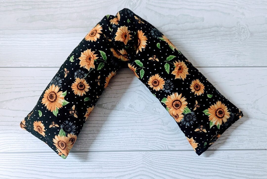 Cherry Pit Heating Pad / Ice Pack Fall Sunflowers Neck Wrap Gift for ...