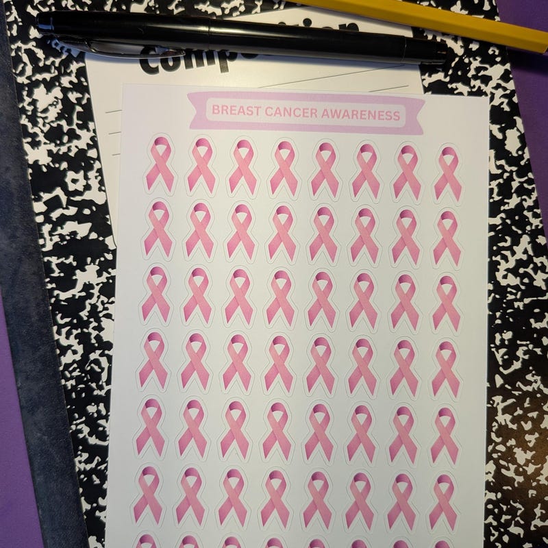 Breast Cancer Awareness Stickers - Etsy