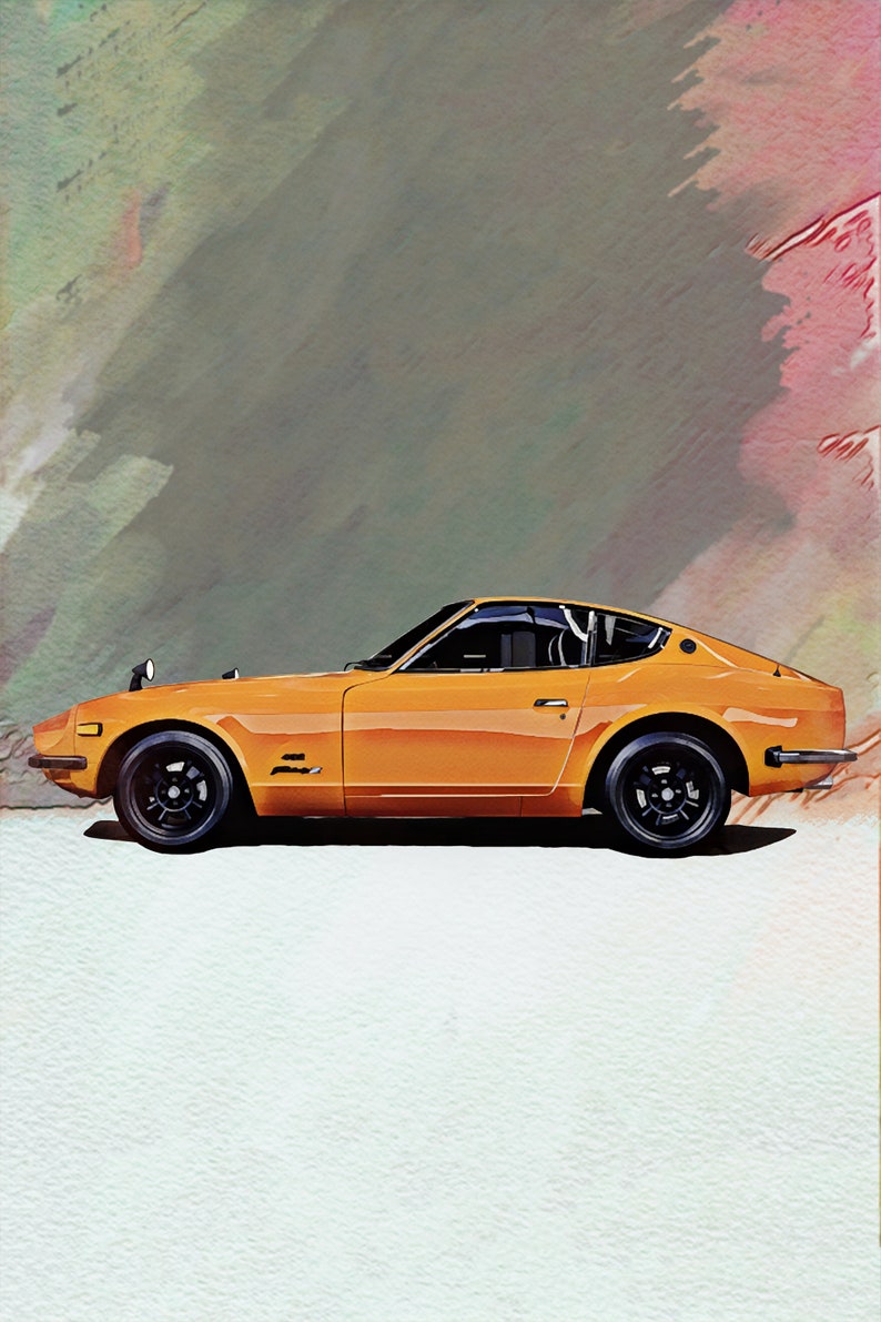 Datsun 240z Car Poster / Nissan Fairlady Z Car Print, JDM Car Wall Art ...