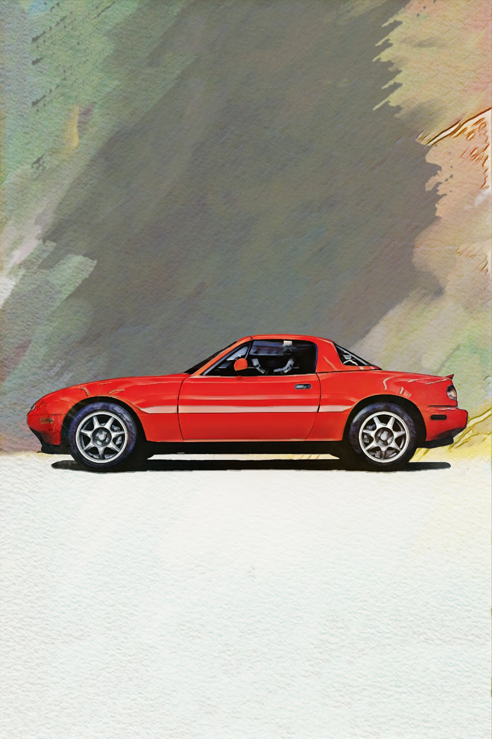 Mazda Miata NA Car Print, Mazda MX5 Car Poster, Mazda Gift, JDM Car ...