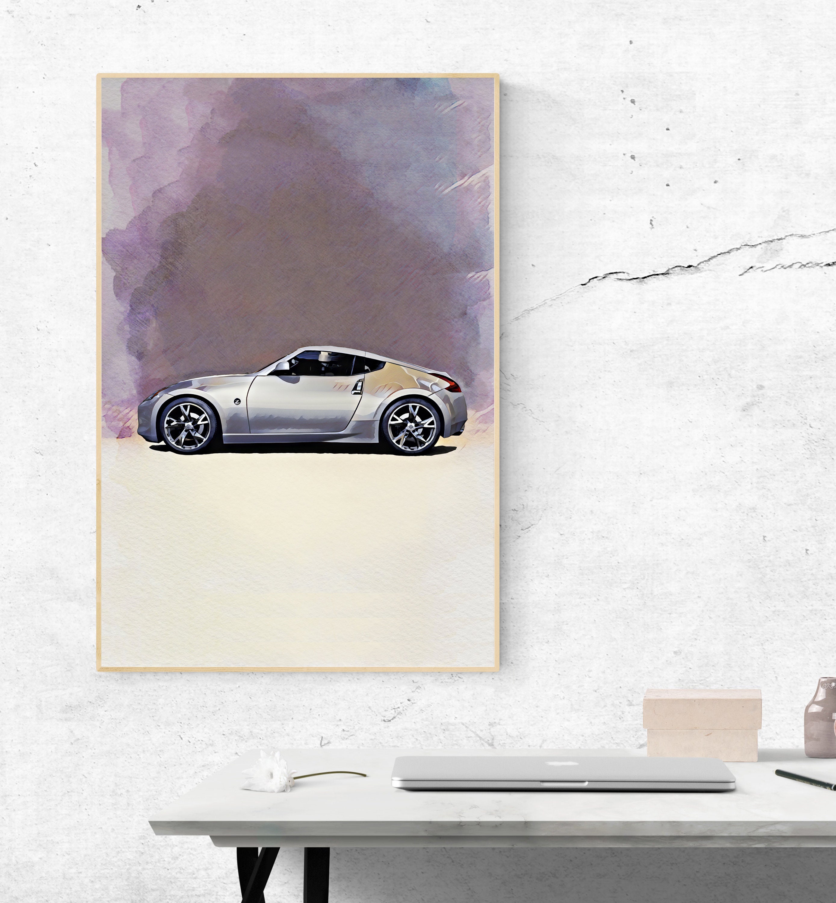 Nissan 370z Car Print, Fairlady Z Car Poster, Nissan Wall Art - Etsy