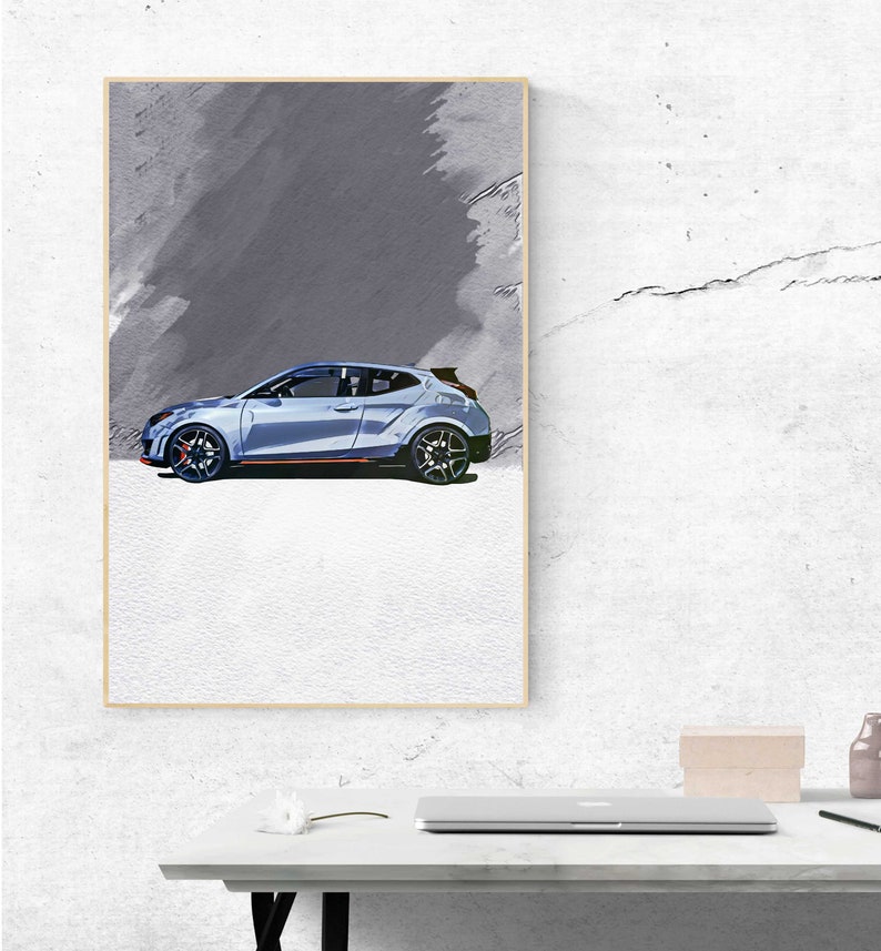 Hyundai Veloster N Poster, I30 N Car Poster - Etsy Canada