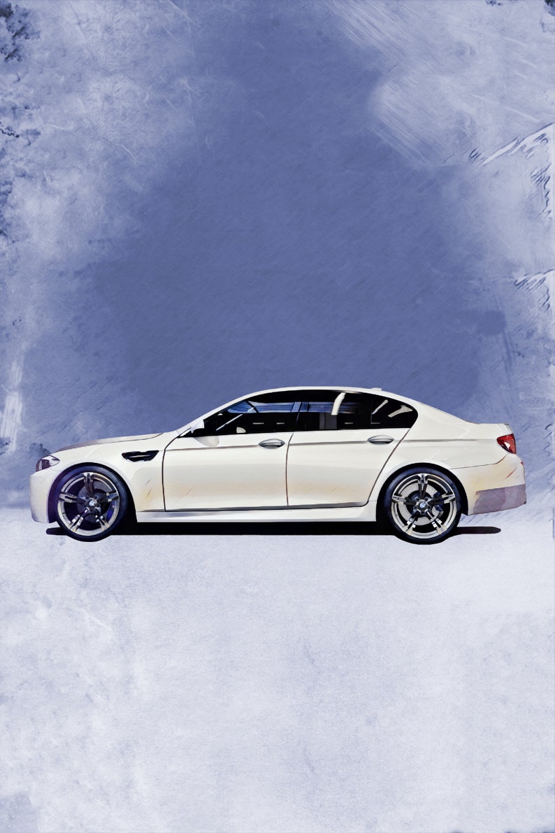BMW M5 F10 Poster, BMW M Car Poster - Etsy Hong Kong
