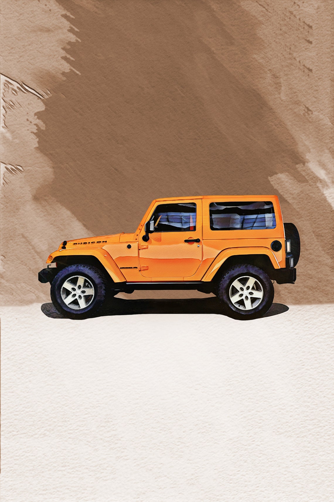 Jeep Wrangler Rubicon Poster Wrangler Print | Etsy