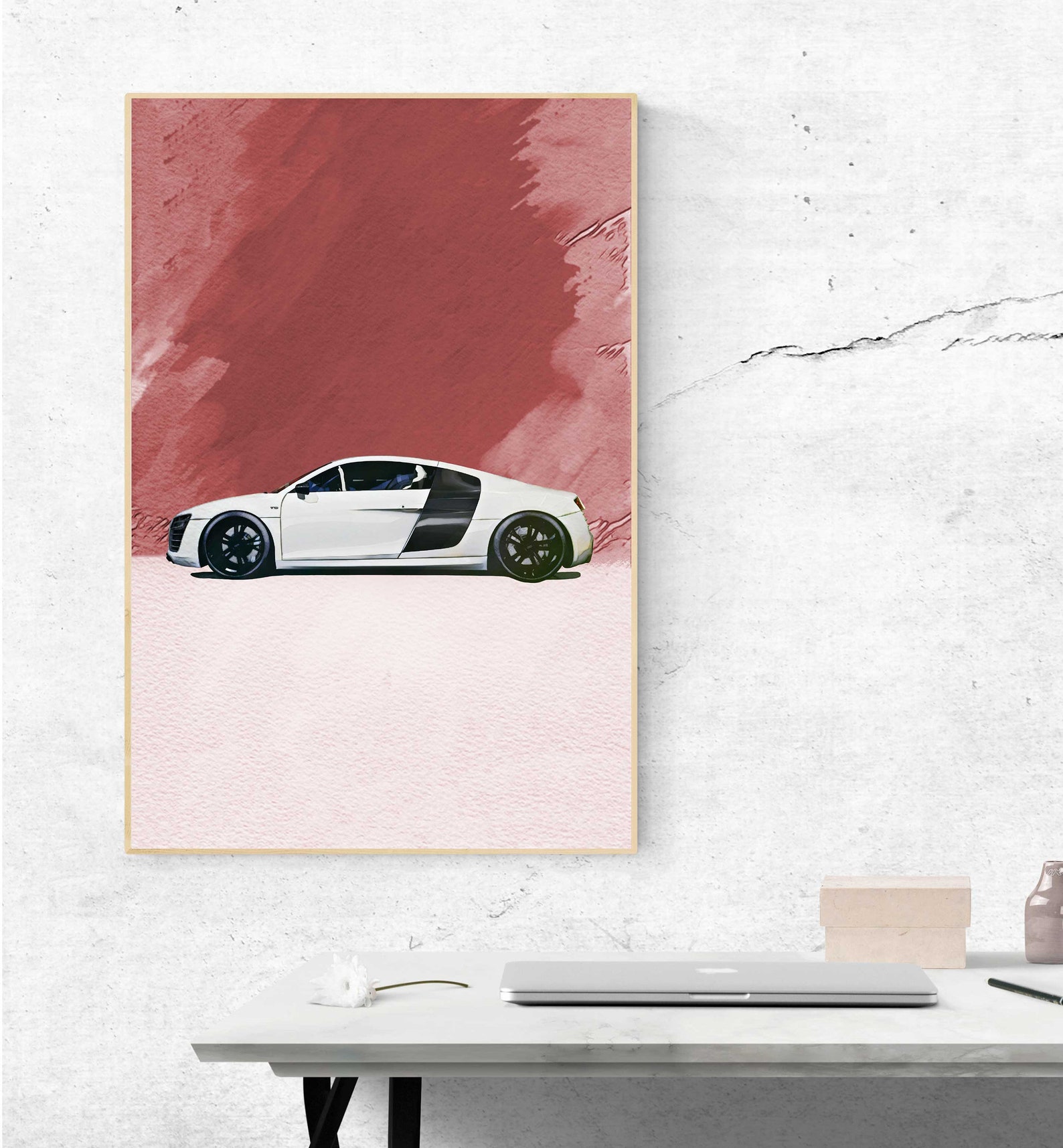 Audi R8 V10 Poster, Supercar Poster, Sports Car Poster - Etsy Canada