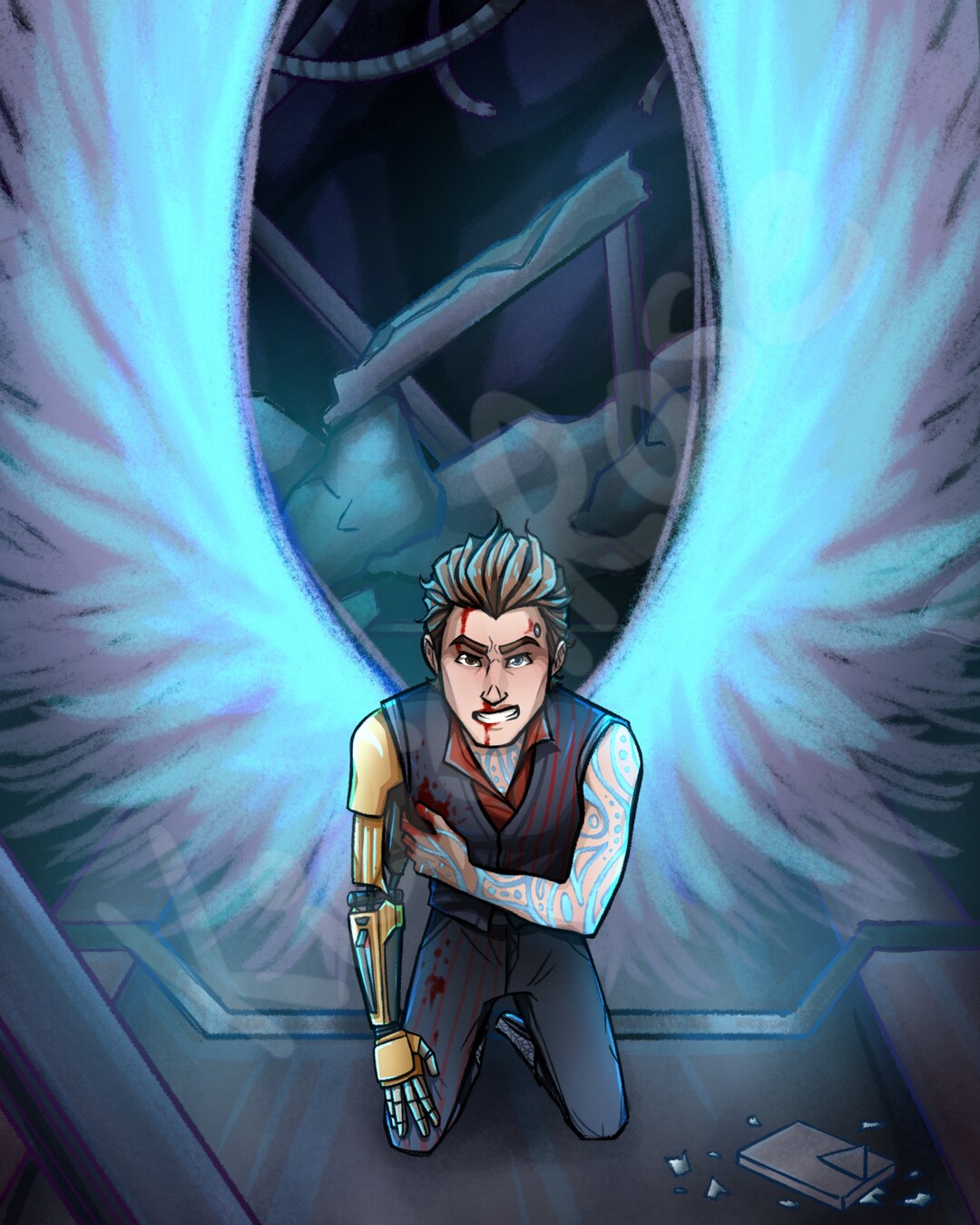 Siren AU Rhys Strongfork 8x10 Print - Etsy