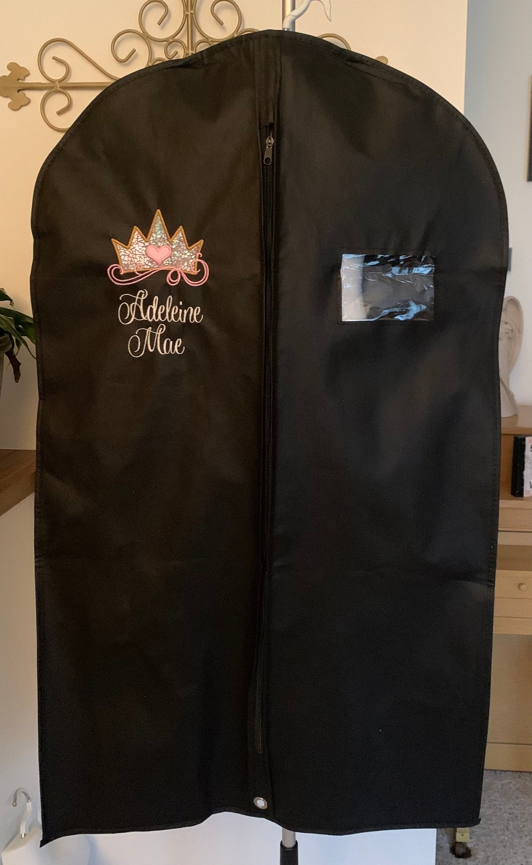 Personalized Embroidered Pageant Garment Bag Pageant Dress Bag Travel ...