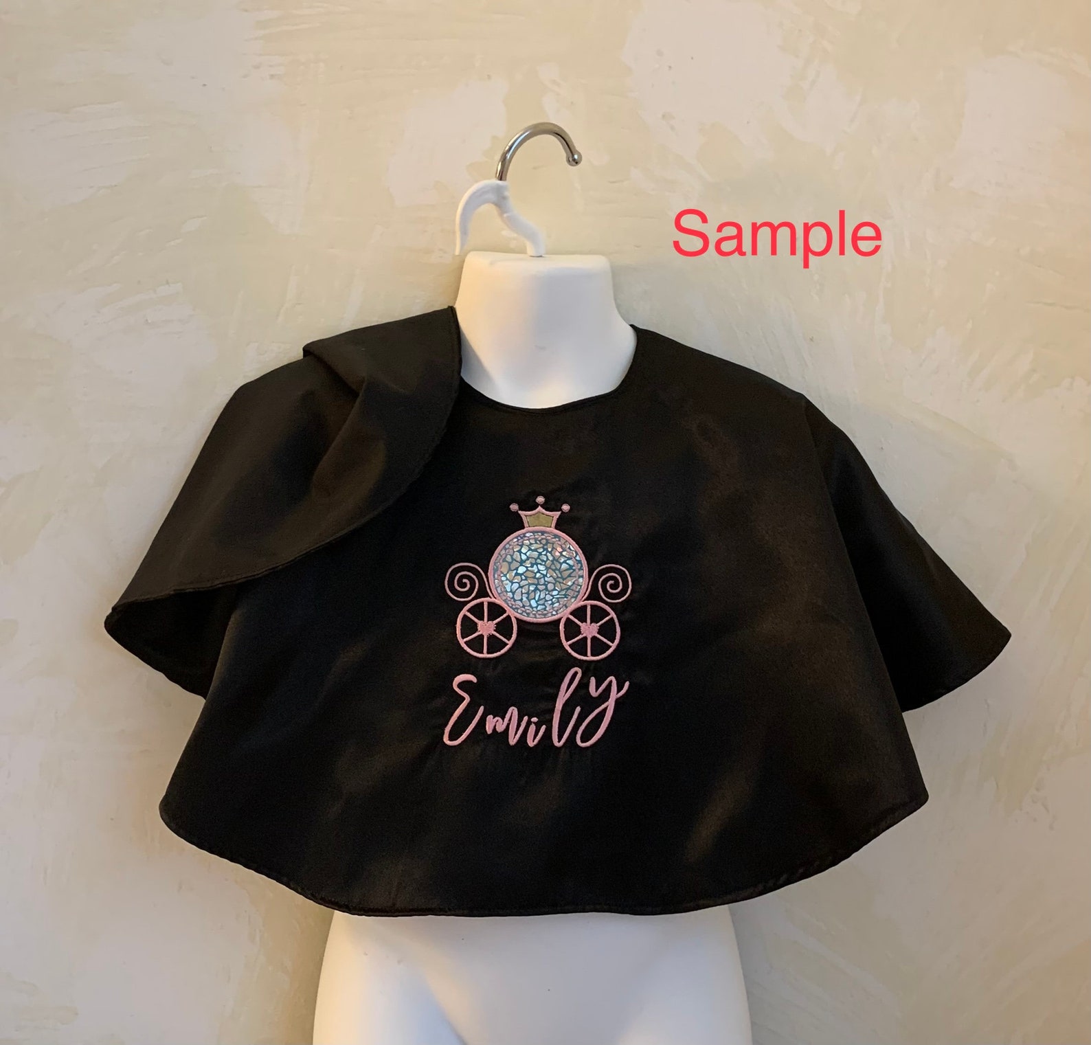 Personalized Embroidered Pageant Cape Makeup Cape Hair Cape - Etsy