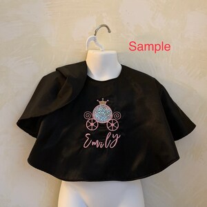 Personalized Embroidered Pageant Cape Makeup Cape Hair Cape Girls ...
